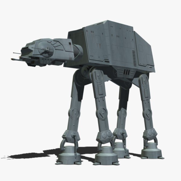 3d model of imperial walkers