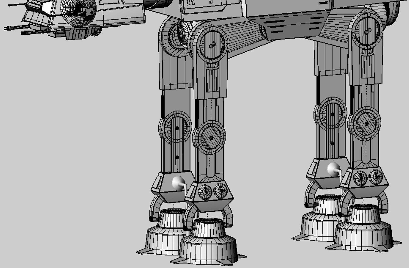3d Model Of Imperial Walkers