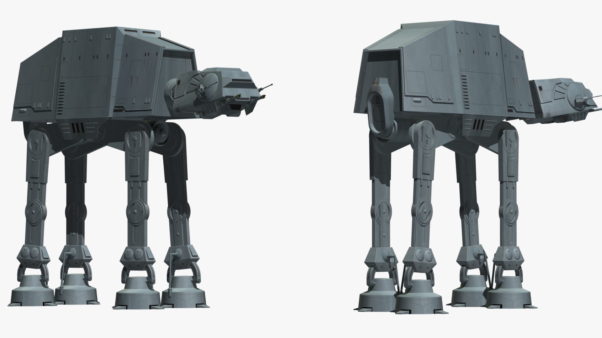 3d Model Of Imperial Walkers