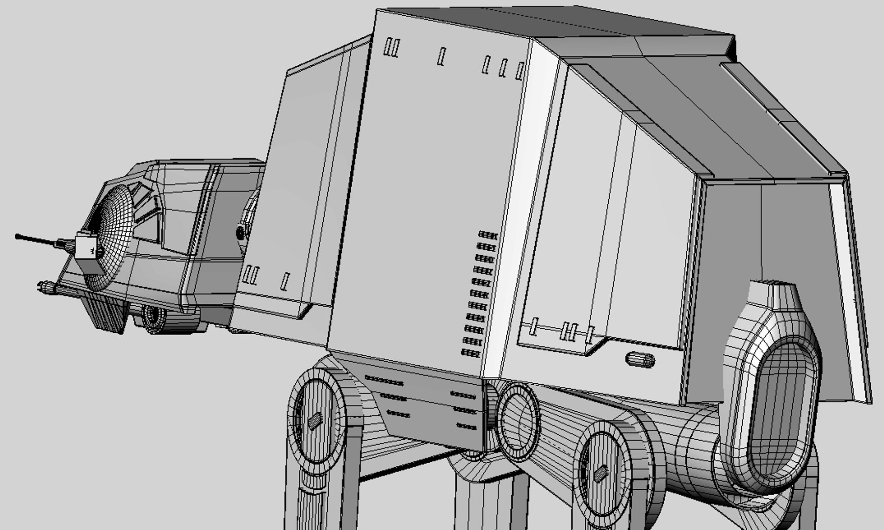 3d Model Of Imperial Walkers