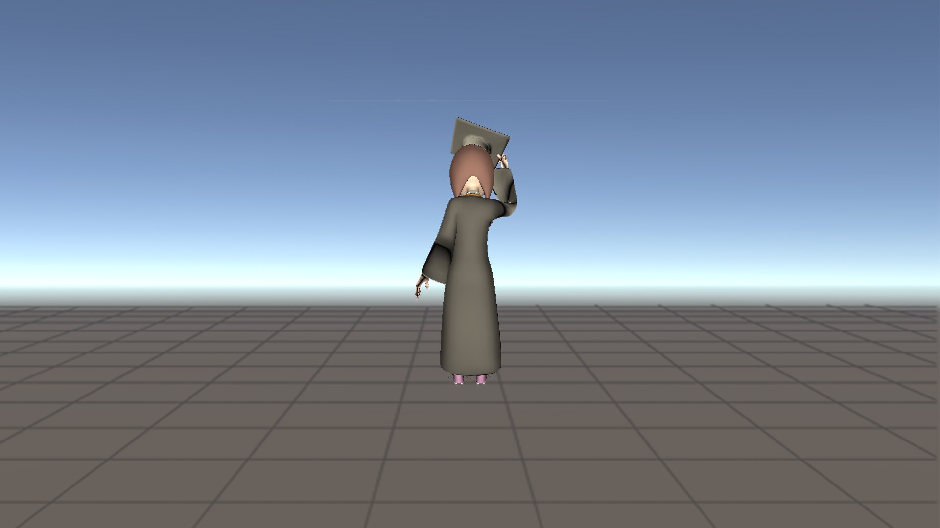 3D Girl Graduating Model - TurboSquid 1593989
