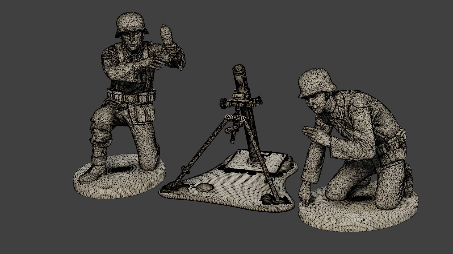 3D Model German Soldiers Ww2 G5 - TurboSquid 1692592