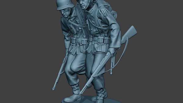 3D model german soldiers ww2 g5 - TurboSquid 1692592