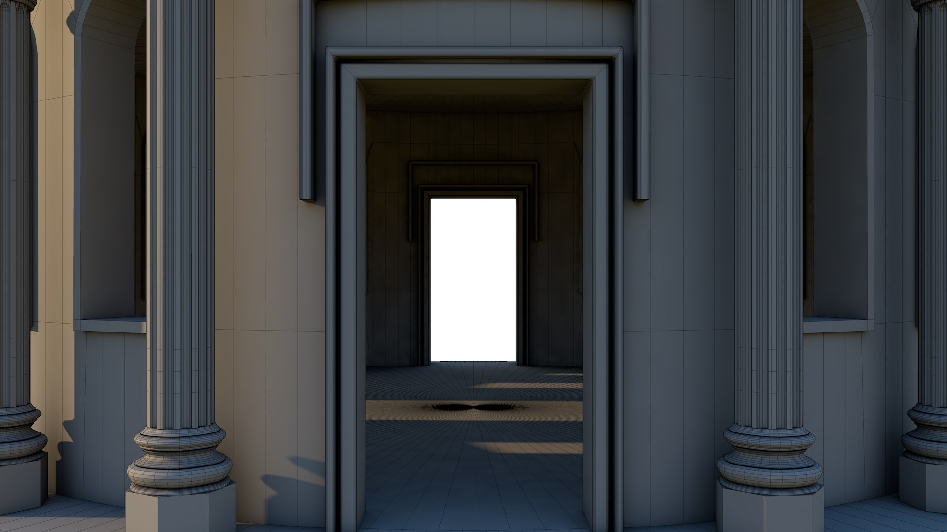 3D Roman Temple Model - TurboSquid 1871604