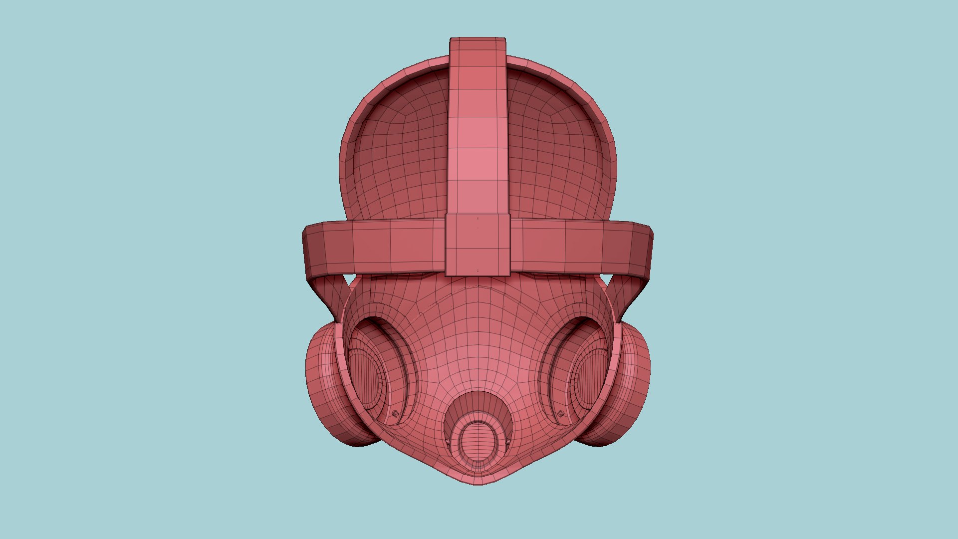 3D Gas Mask A1 Black Full Face- Character Design Fashion - TurboSquid ...