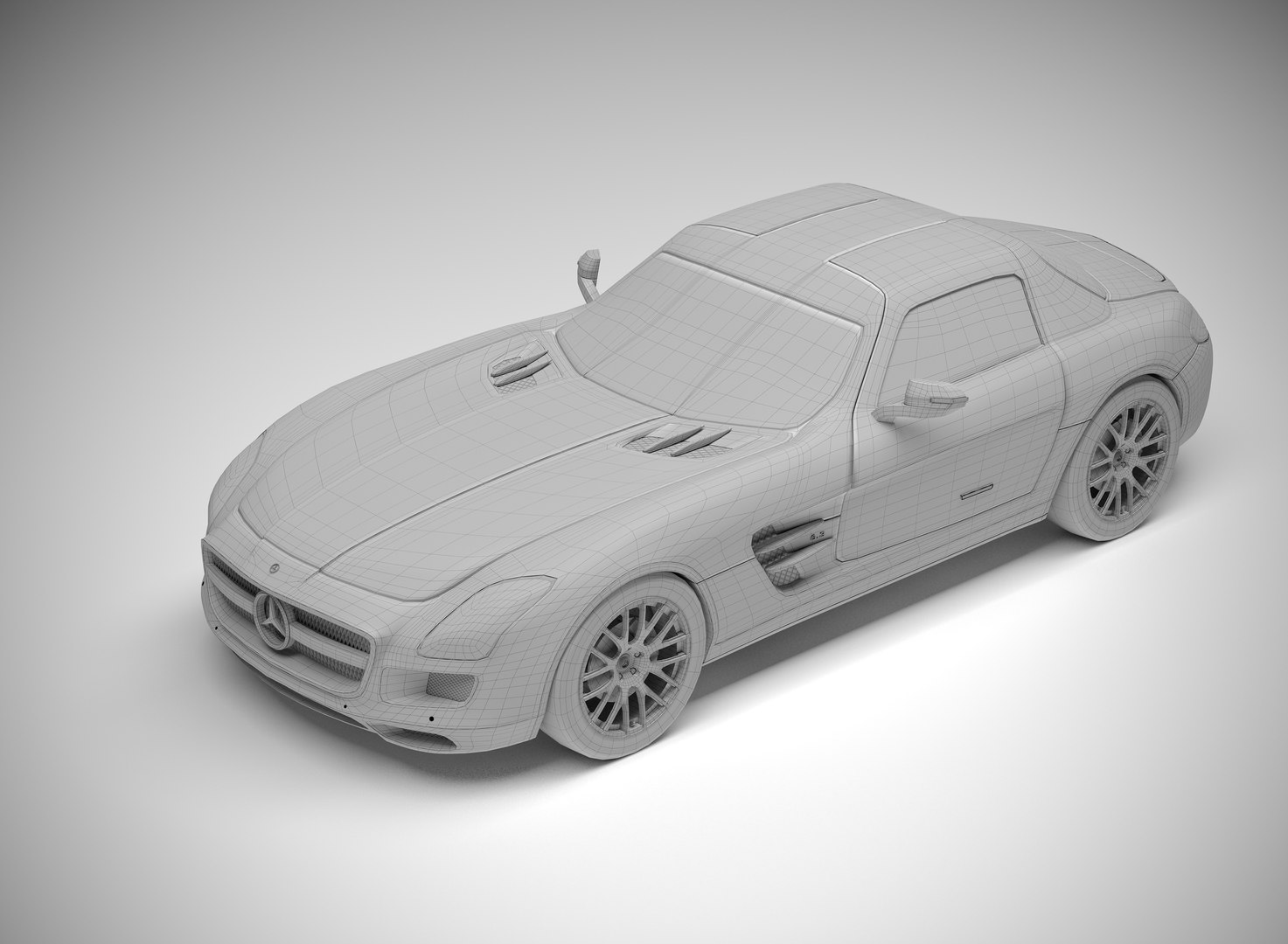 3D Mercedez Benz Amg Sls Model - TurboSquid 2153076