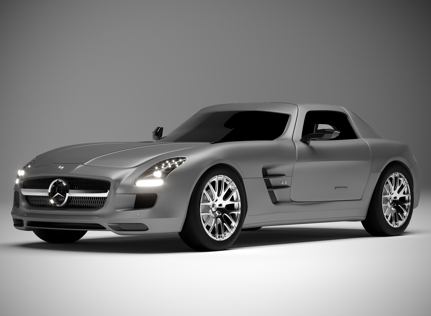 3D Mercedez Benz Amg Sls Model - TurboSquid 2153076