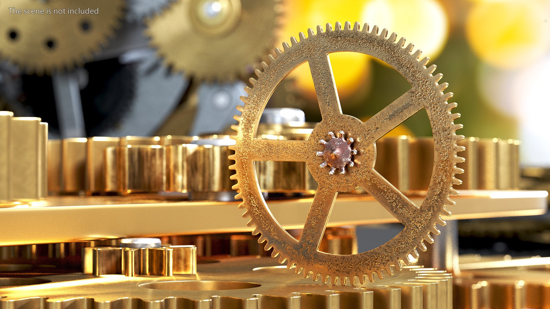 3D Clockwork Gear - TurboSquid 2158783