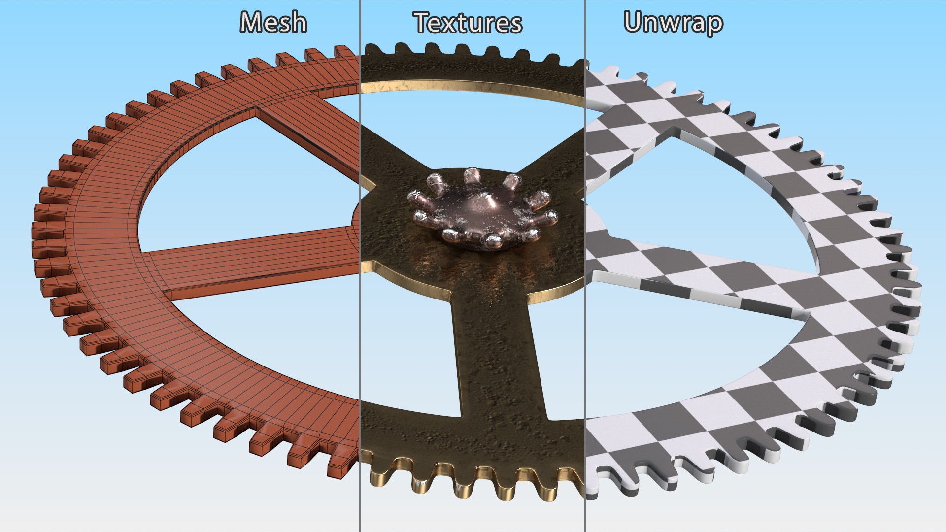 3D Clockwork Gear - TurboSquid 2158783