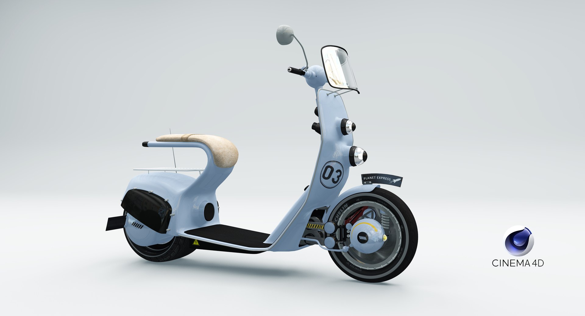 Electric Scooter 3D Model - TurboSquid 1470045