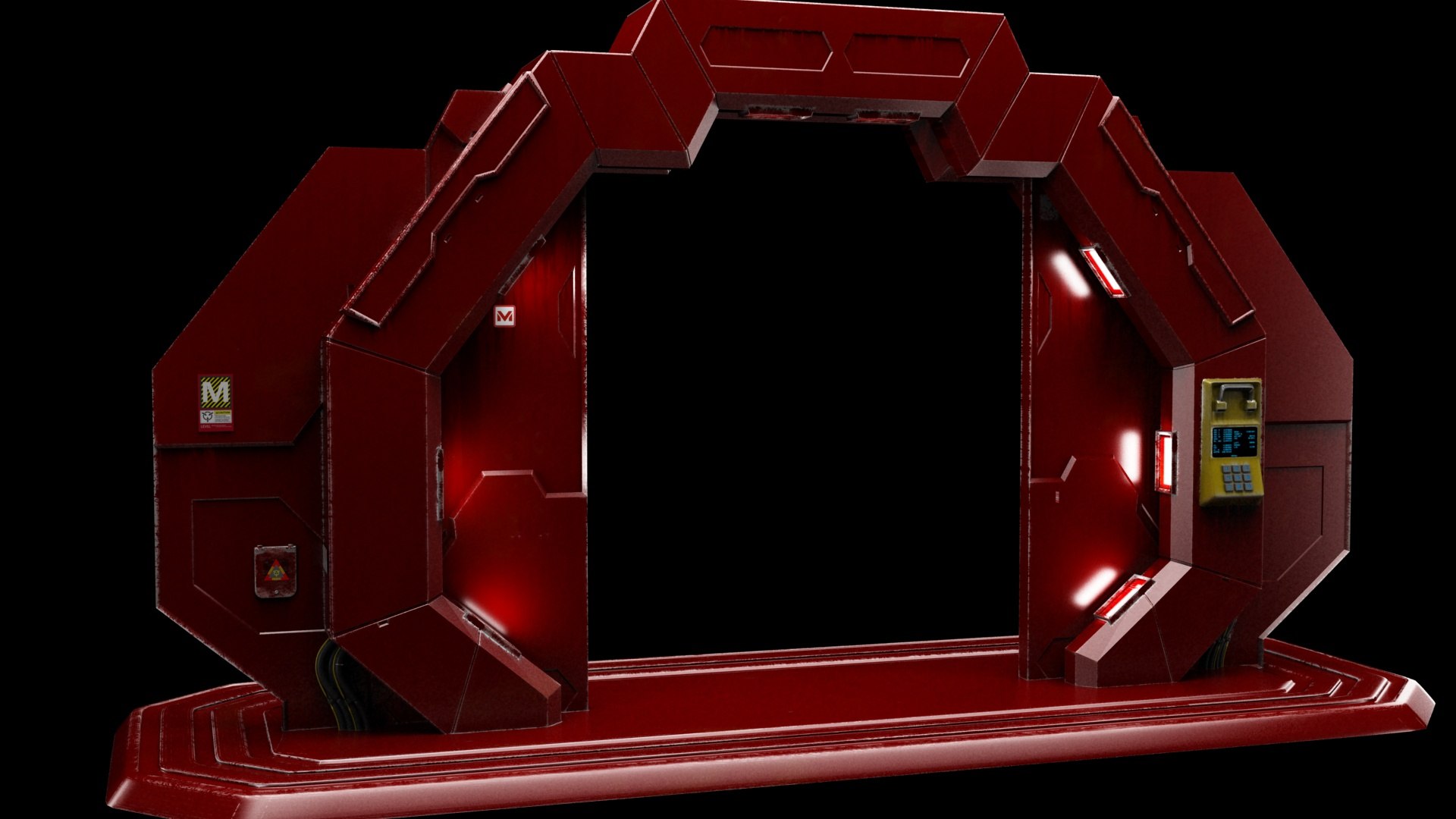 3d Sci Fi Gate