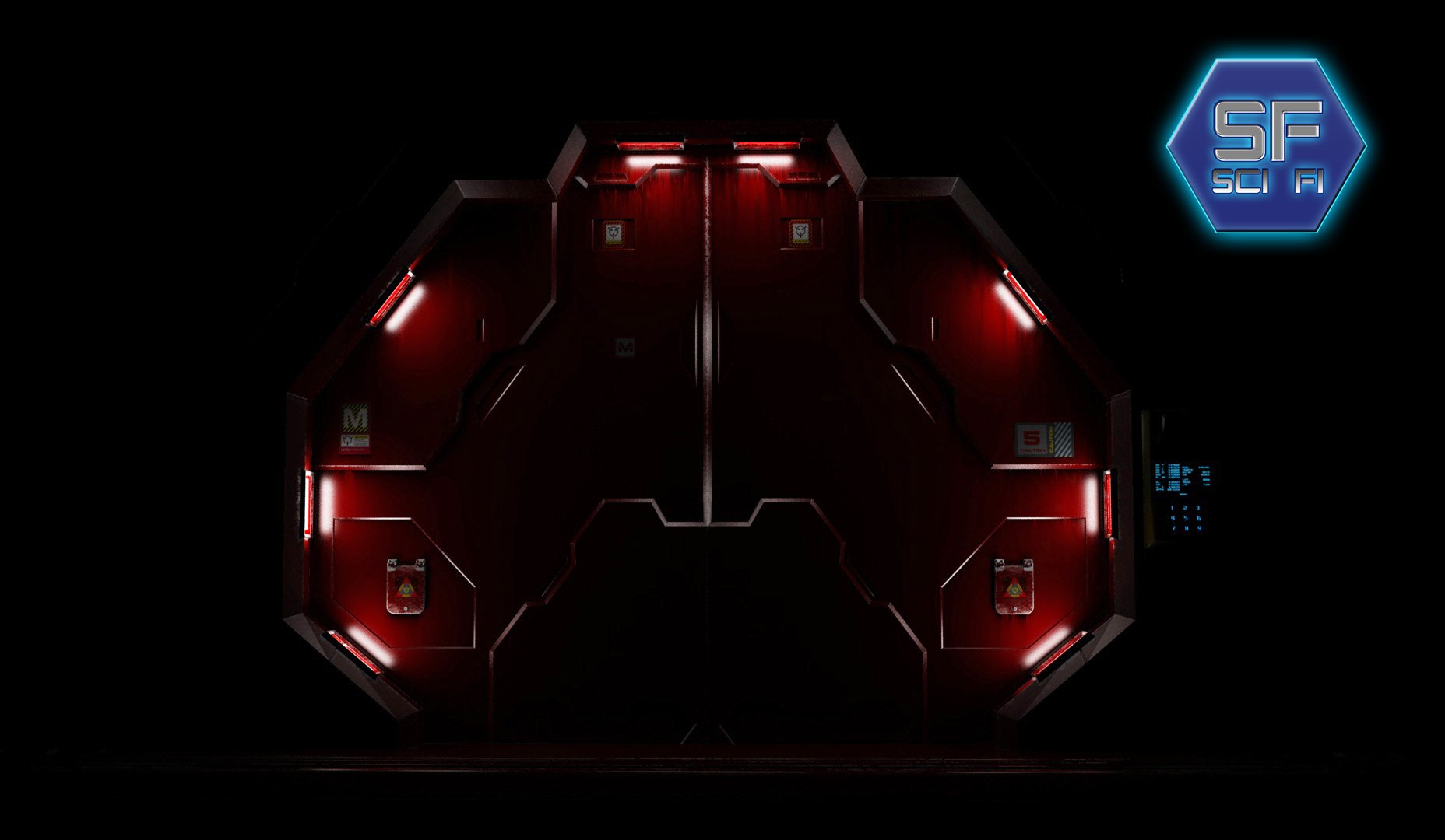 3d Sci Fi Gate