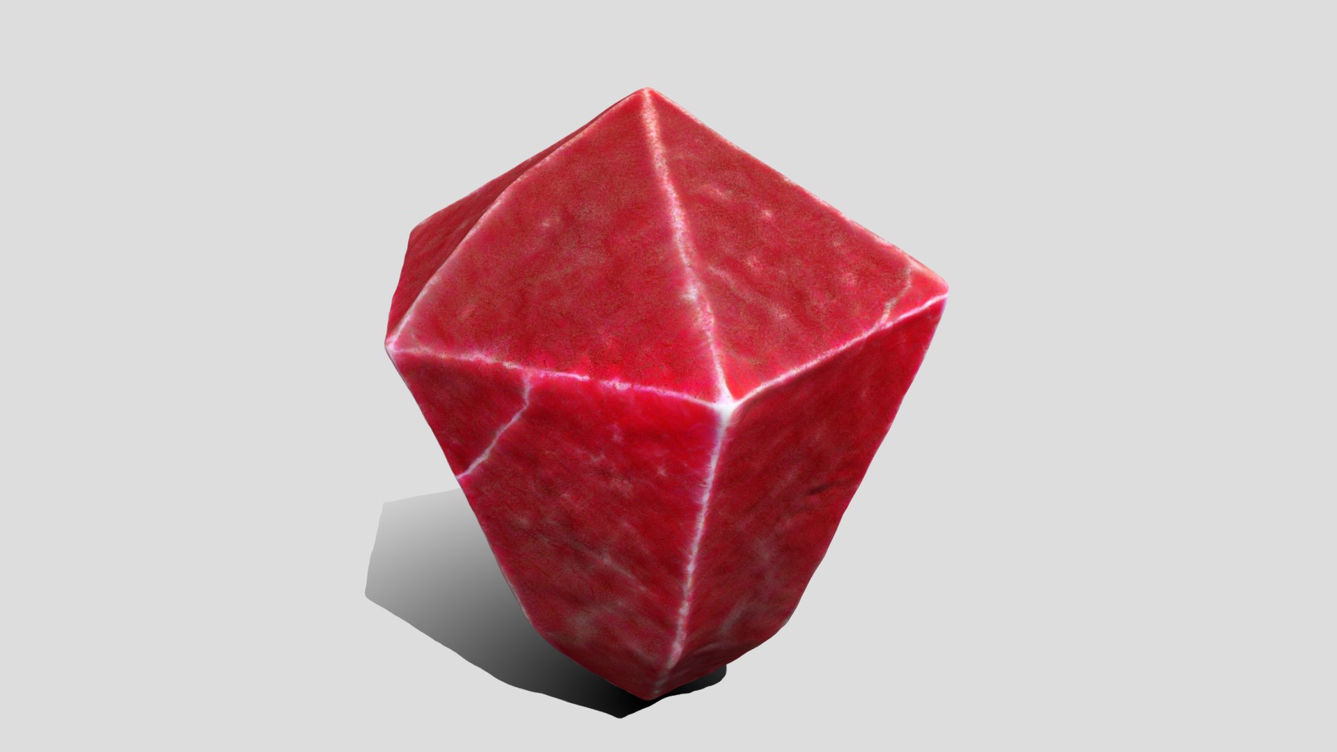 3d Red Gem Model Turbosquid 2155395