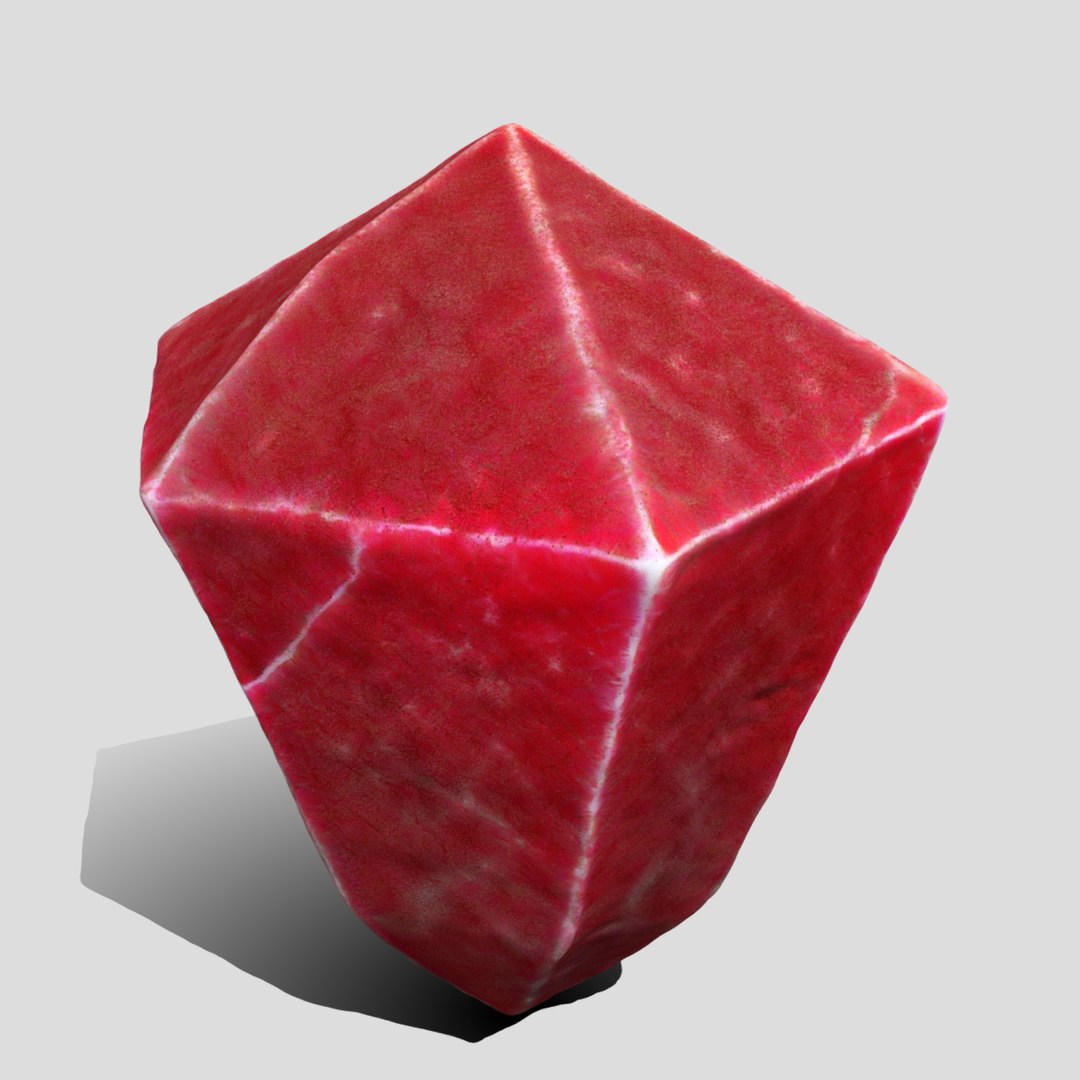 3D Red Gem Model - TurboSquid 2155395