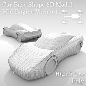 Sports car base 3D model | 1145115 | TurboSquid