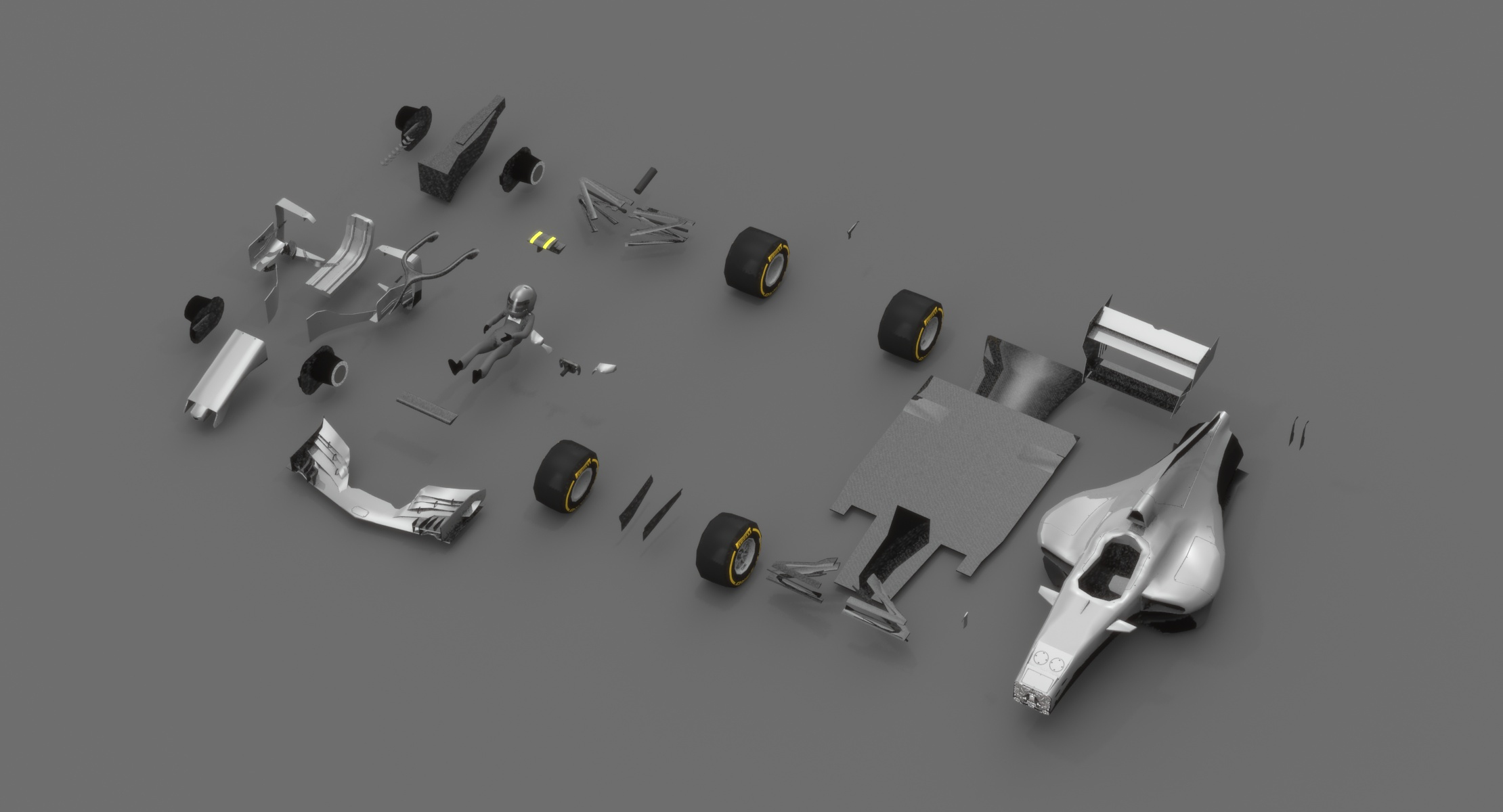 Formula 1 concept car model - TurboSquid 1204300