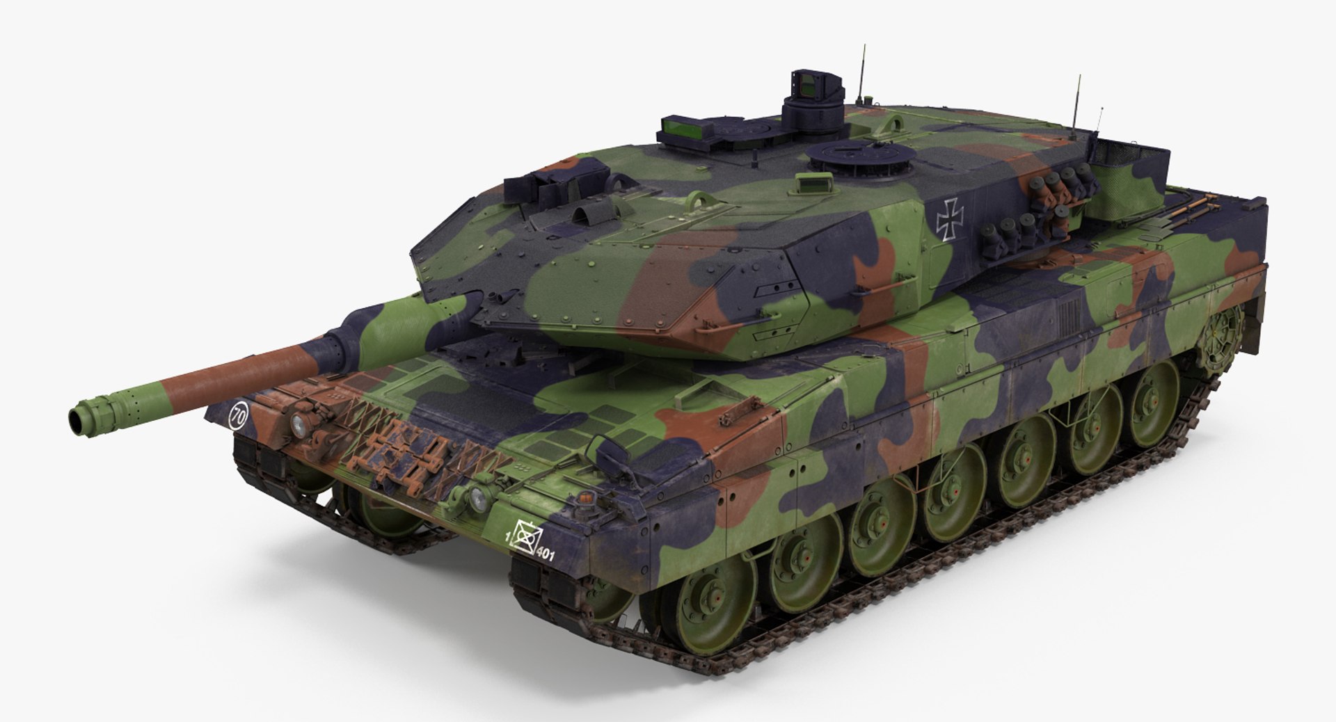 3d Model German Battle Tank Leopard