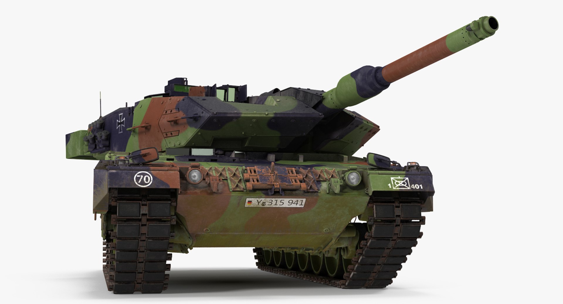 3d Model German Battle Tank Leopard