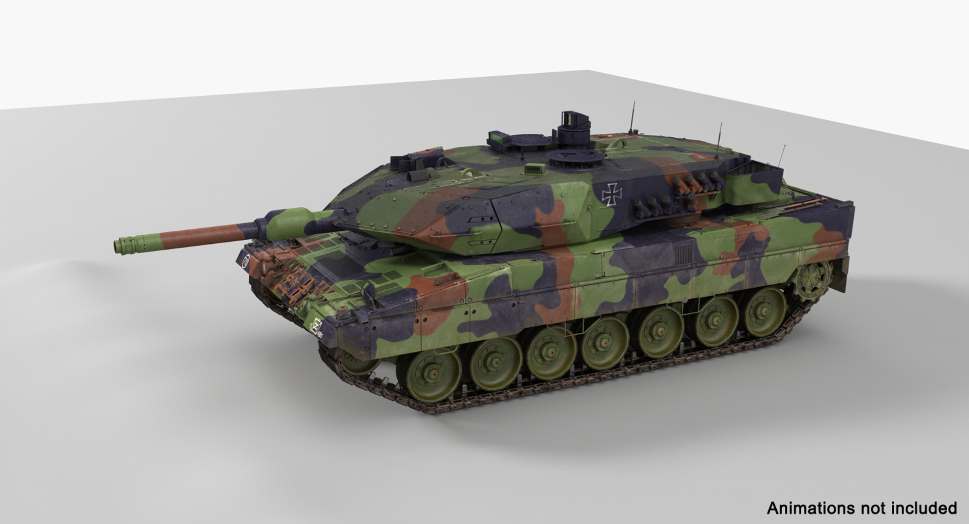 3d Model German Battle Tank Leopard