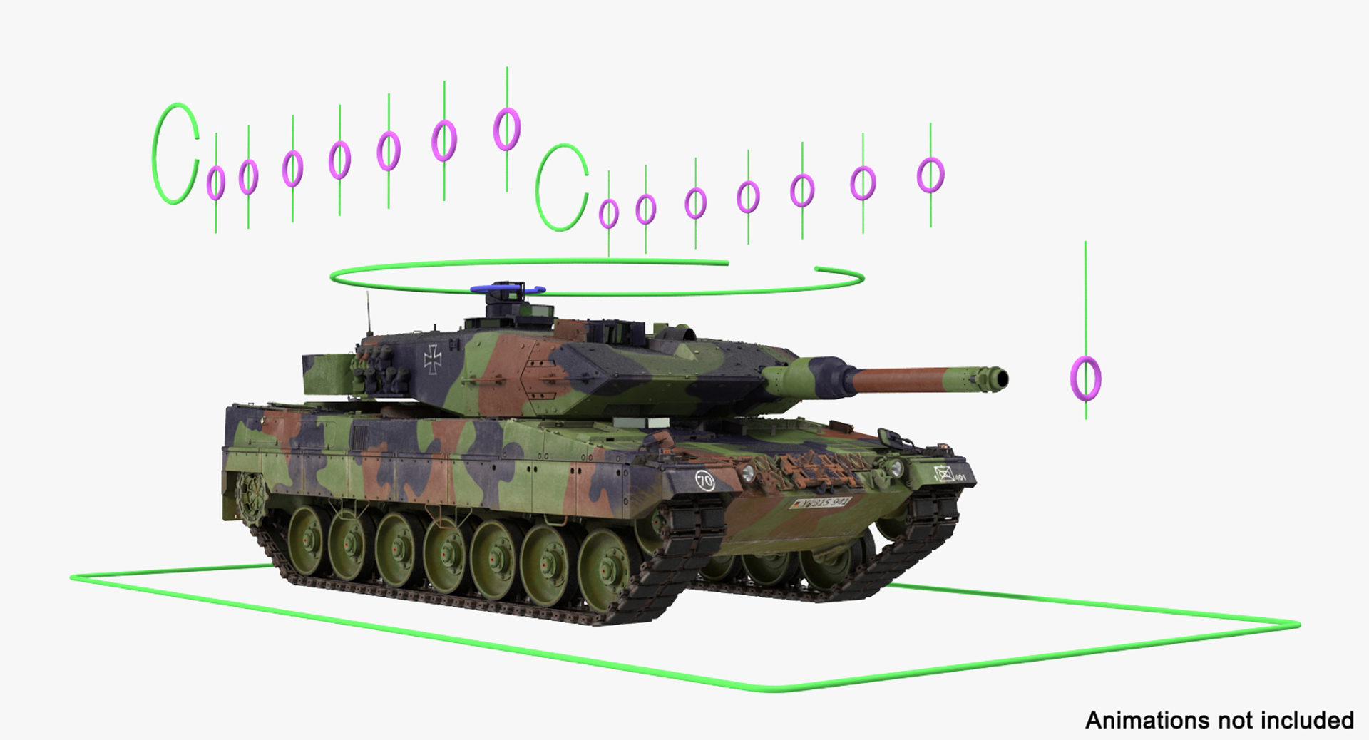 3d Model German Battle Tank Leopard