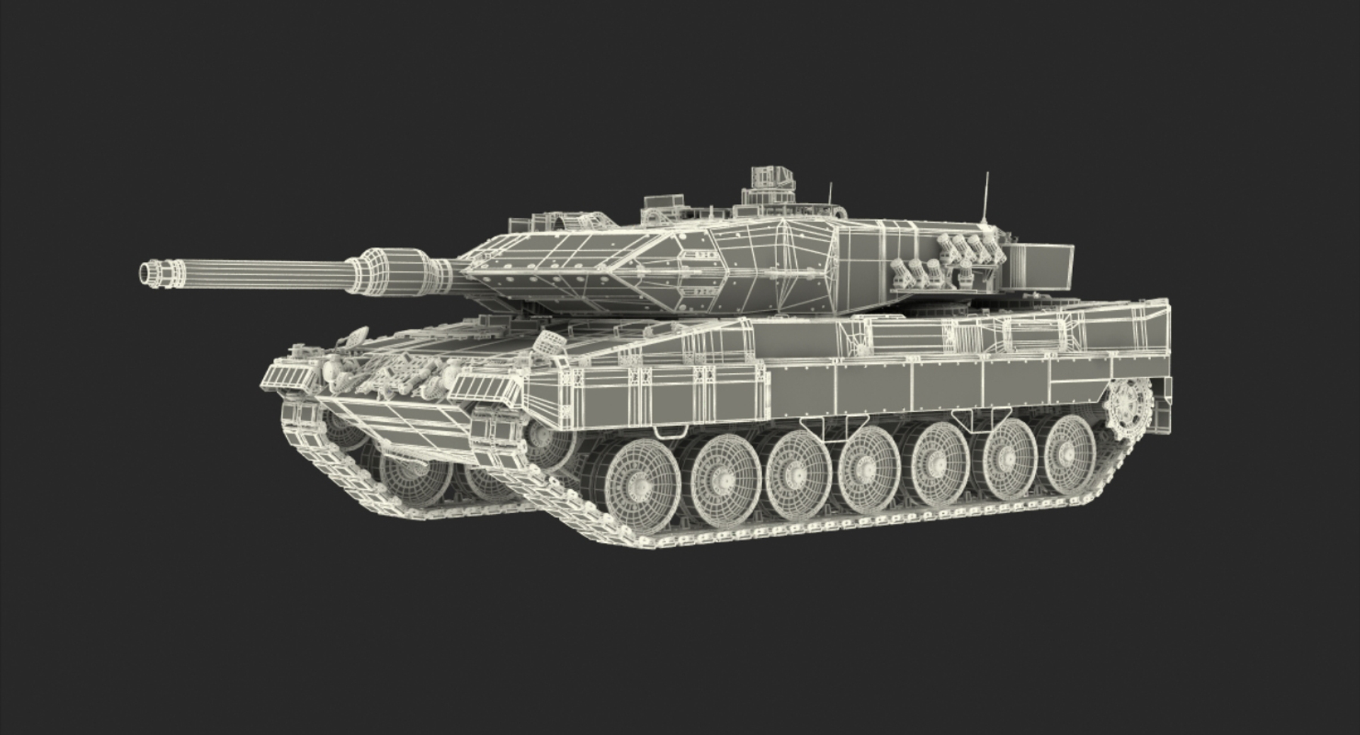 3d Model German Battle Tank Leopard