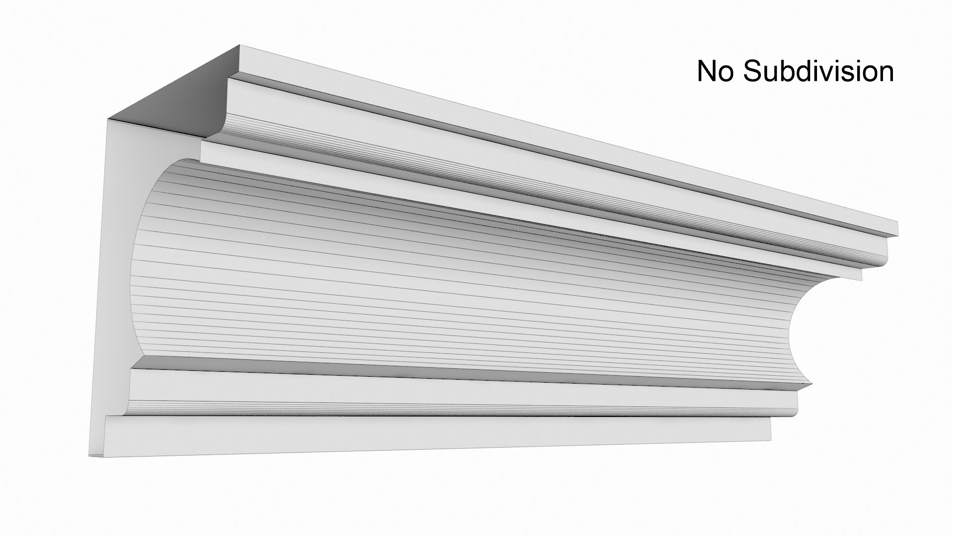 3D Model Cornice 159 Straight - TurboSquid 2030694