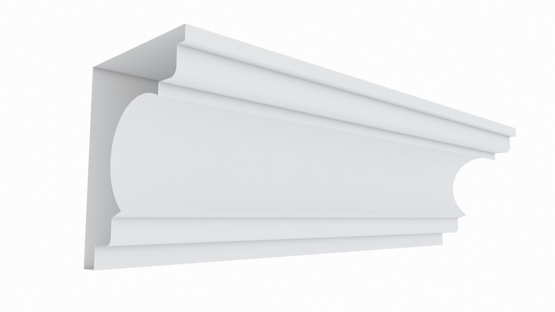 3D Model Cornice 159 Straight - TurboSquid 2030694