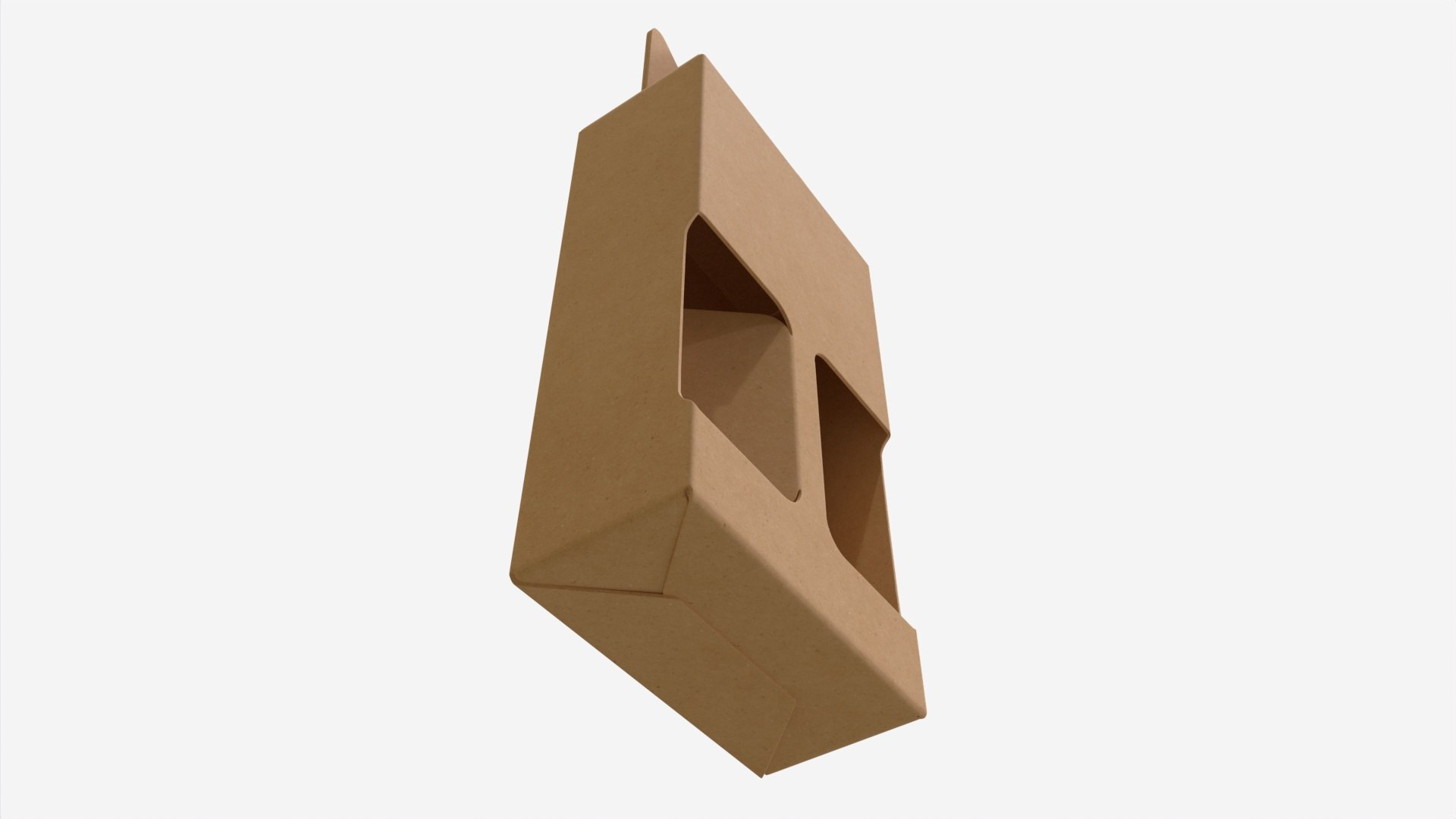 3D Bottle Carboard Gable Box Packaging - TurboSquid 1951568
