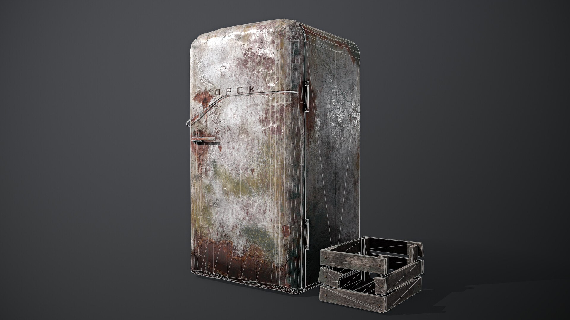 3D Old refrigerator of the USSR ORSK - TurboSquid 1920191