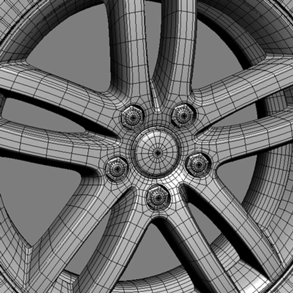 3ds max wheel rim tyre brembo brake