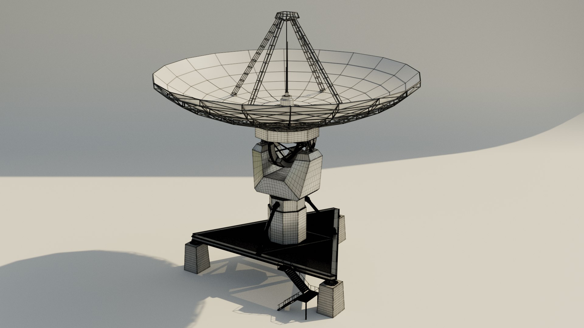 3D Satellite Dish Model - TurboSquid 2036208