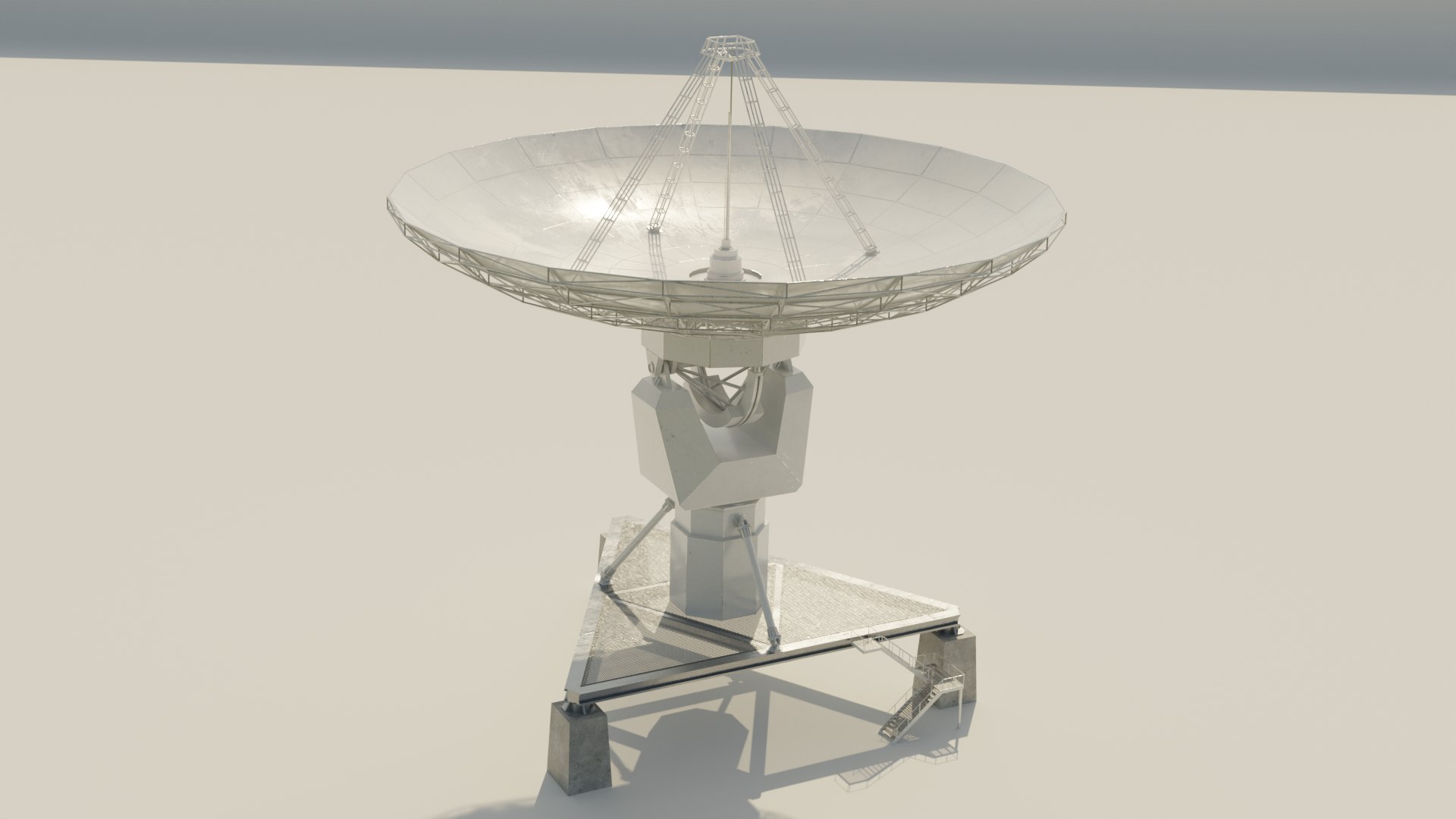 3D Satellite Dish Model - TurboSquid 2036208