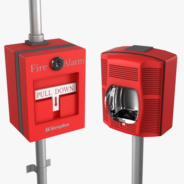 Fire Alarm Set 3D - TurboSquid 1982283