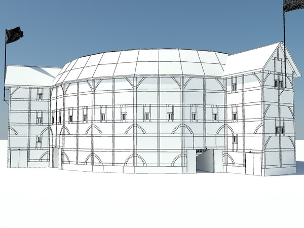 shakespeare globe theatre 3d model