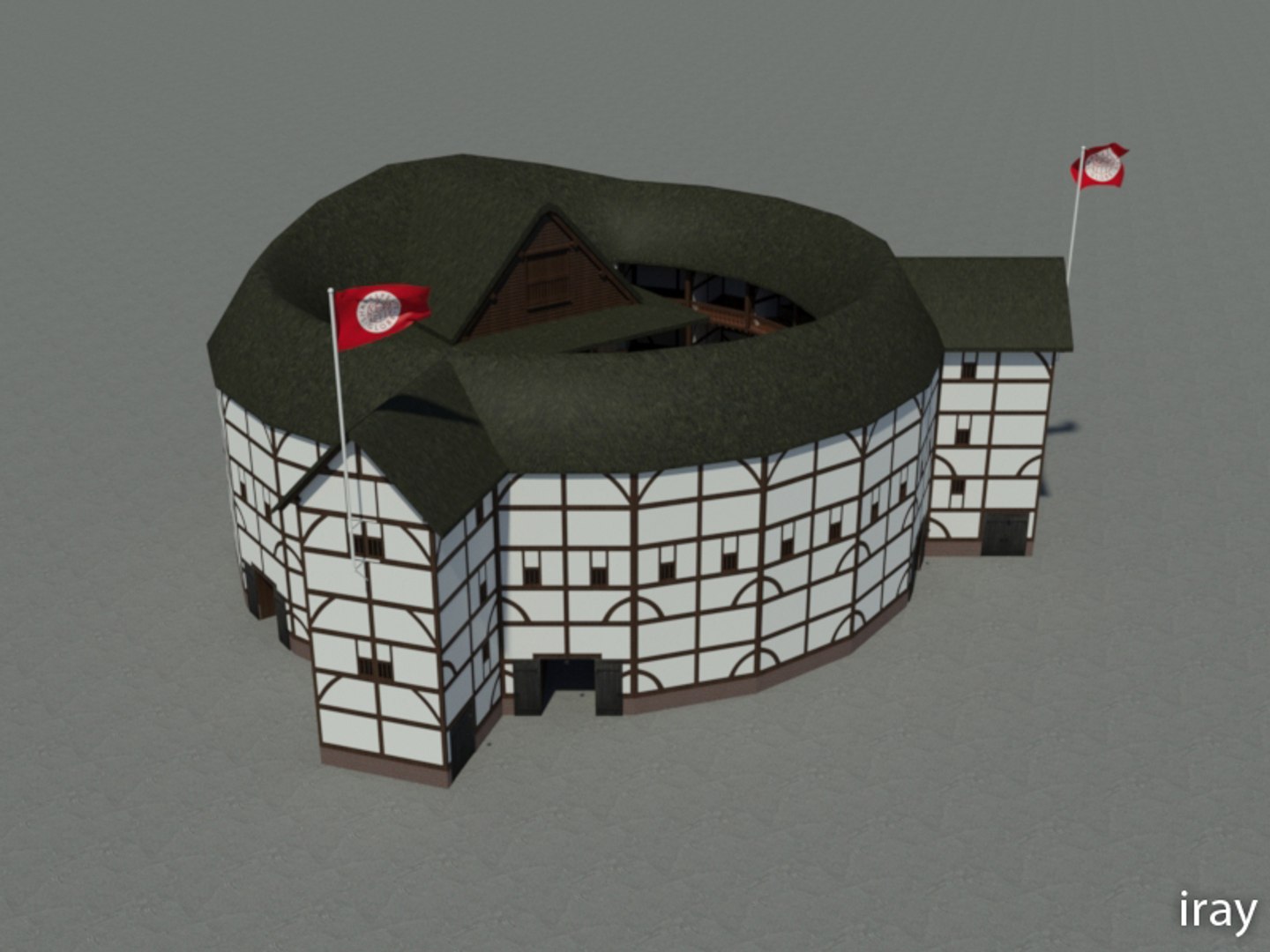 Shakespeare Globe Theatre 3d Model