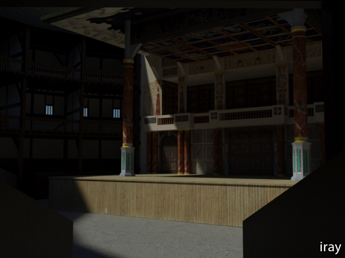 Shakespeare Globe Theatre 3d Model
