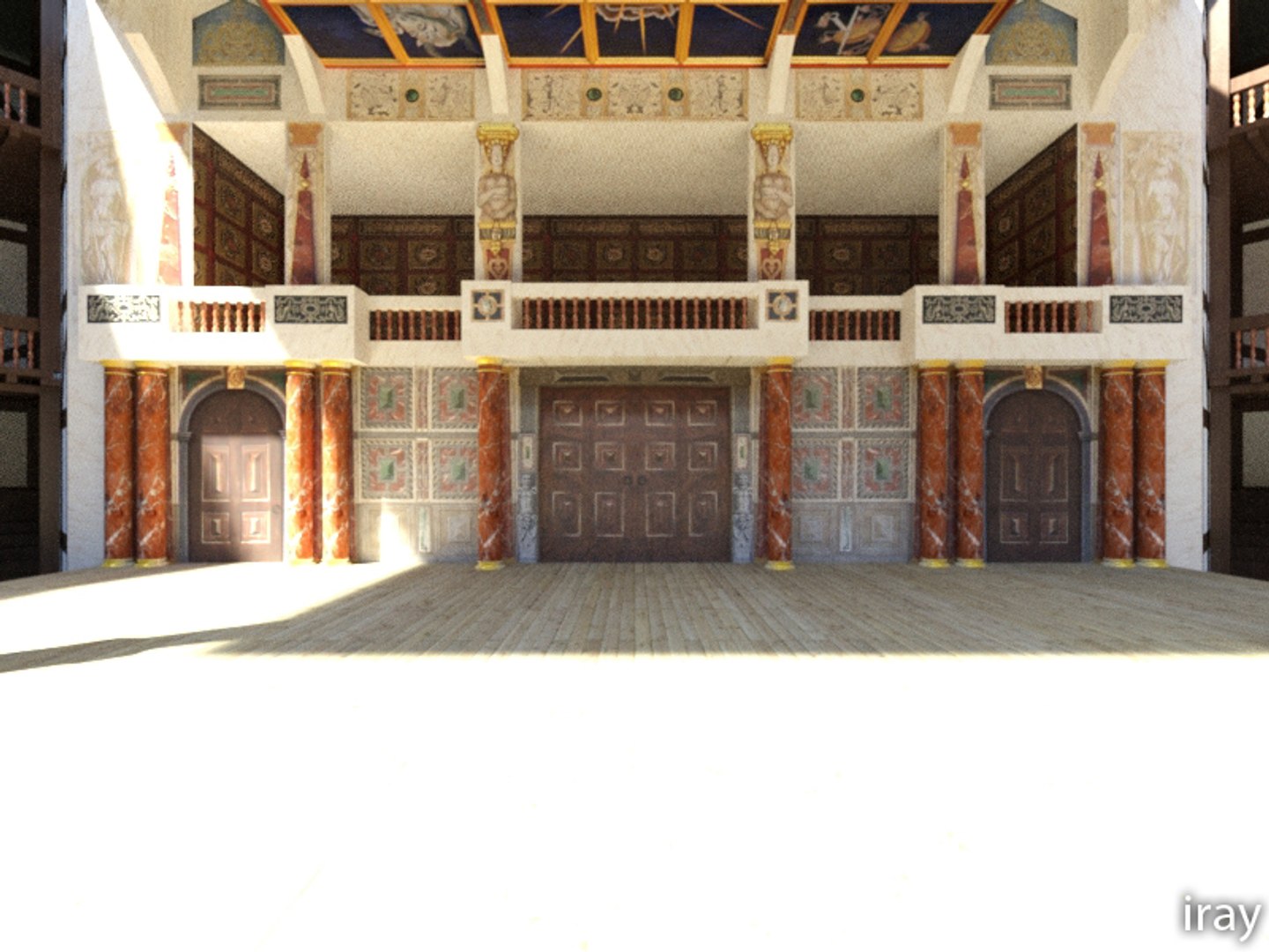 Shakespeare Globe Theatre 3d Model