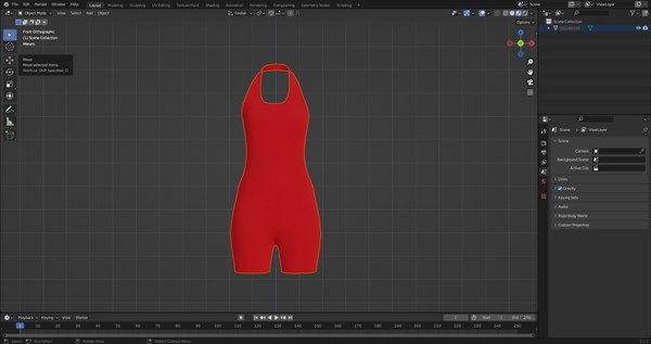 modelo 3d Double Strap One Piece Cheeky Swimsuit - TurboSquid 2015882