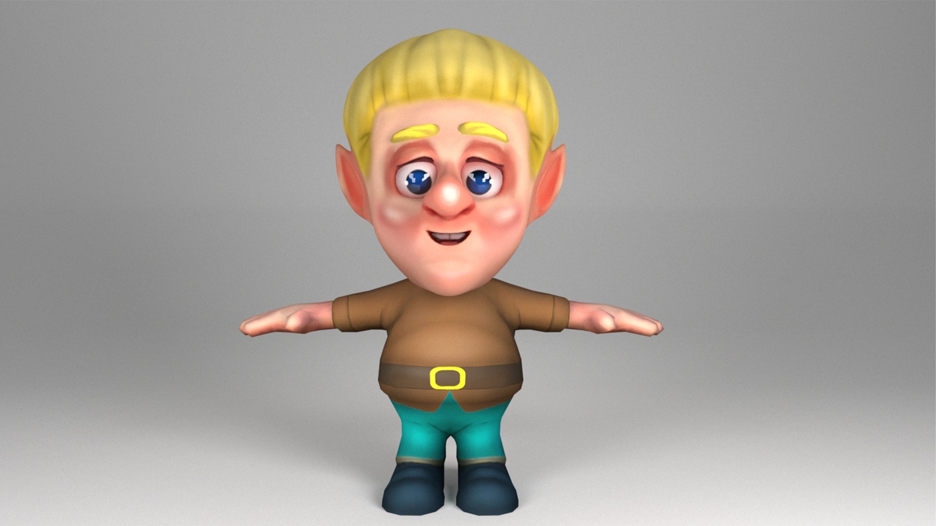 Cute Dwarf 3D Model - TurboSquid 1952906