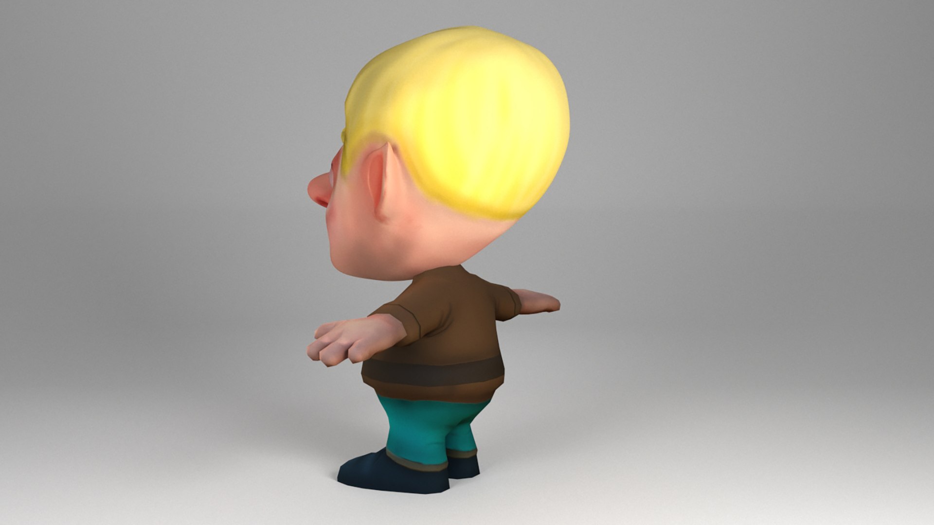 Cute Dwarf 3D Model - TurboSquid 1952906