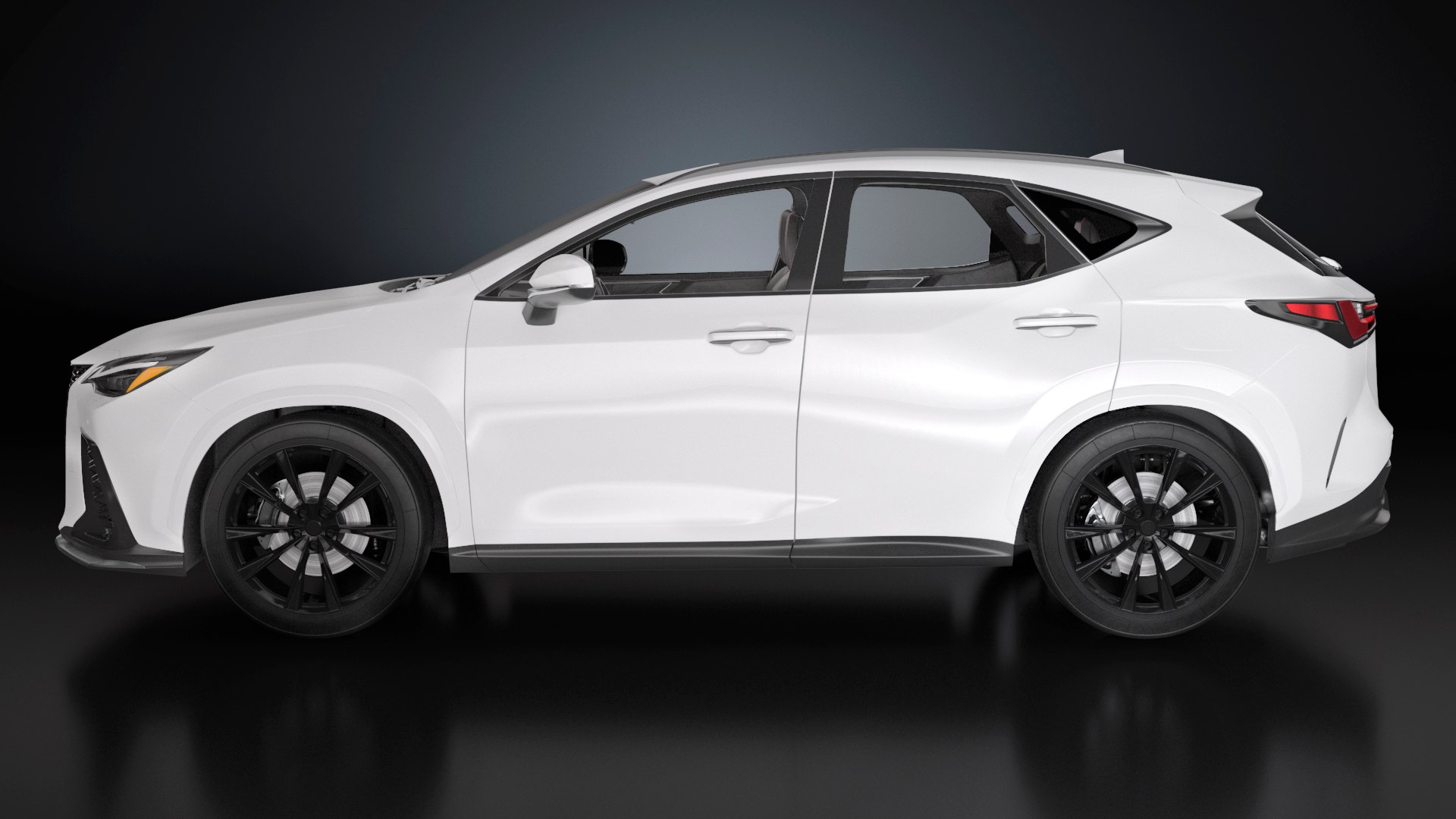 Premium Hybrid SUV White Simple Interior 3D model - TurboSquid 2162300