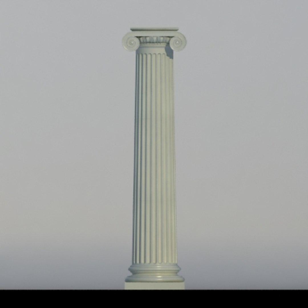 Classical Ionic Order Column 3d Model