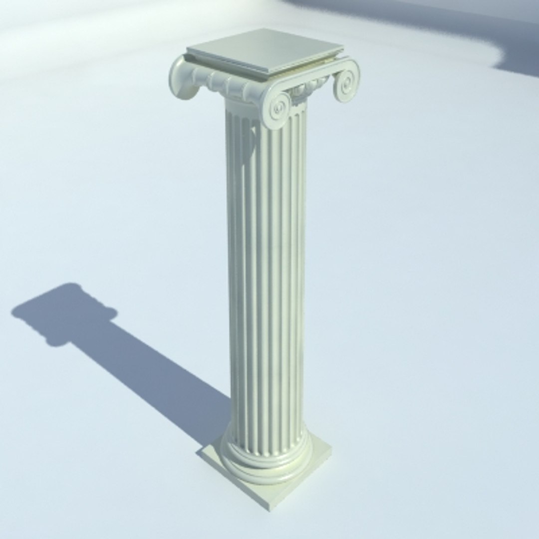 Classical Ionic Order Column 3d Model