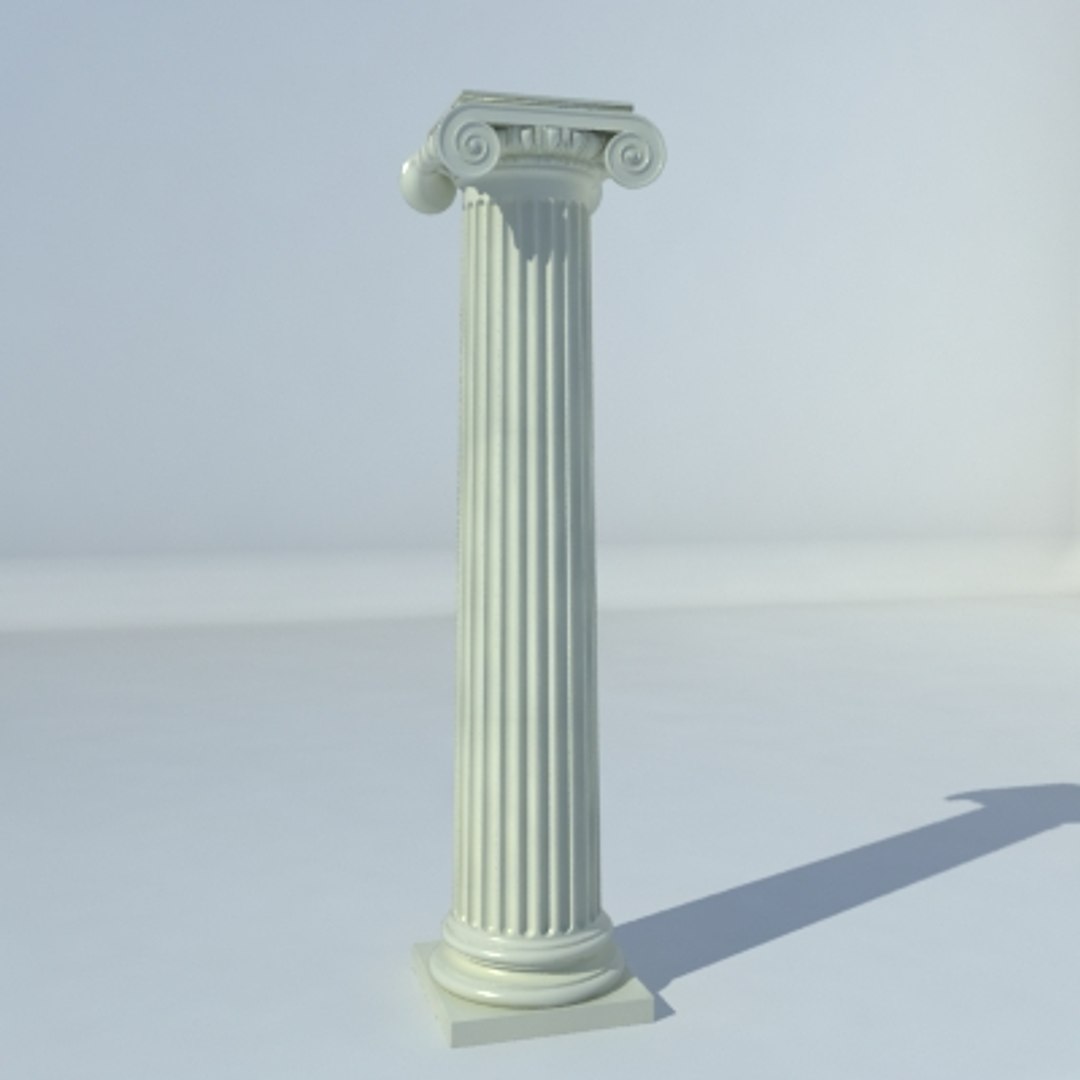 Classical Ionic Order Column 3d Model