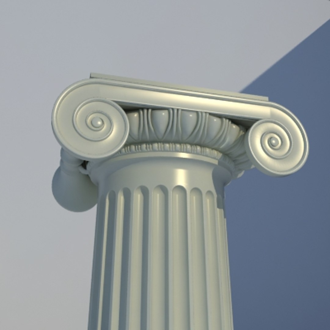 Classical Ionic Order Column 3d Model