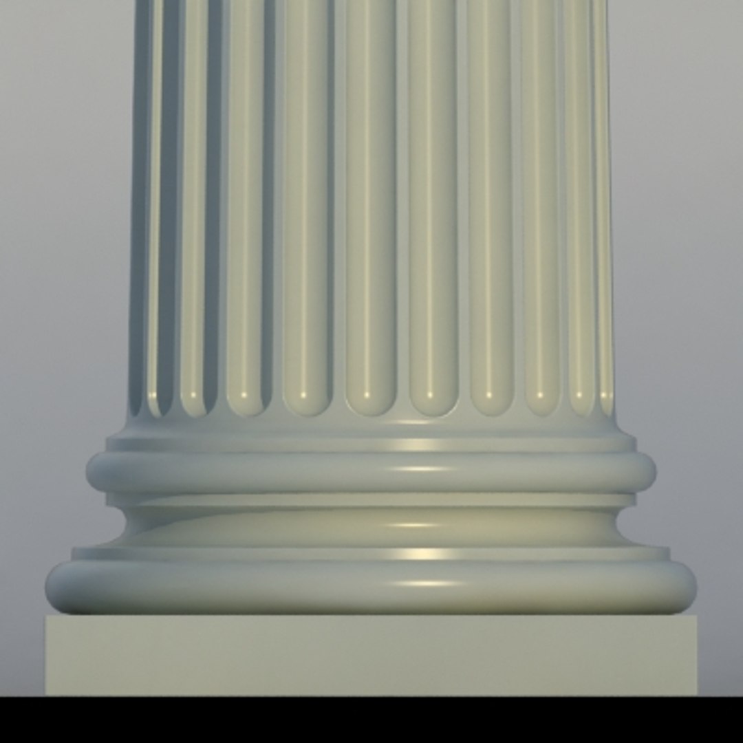 Classical Ionic Order Column 3d Model