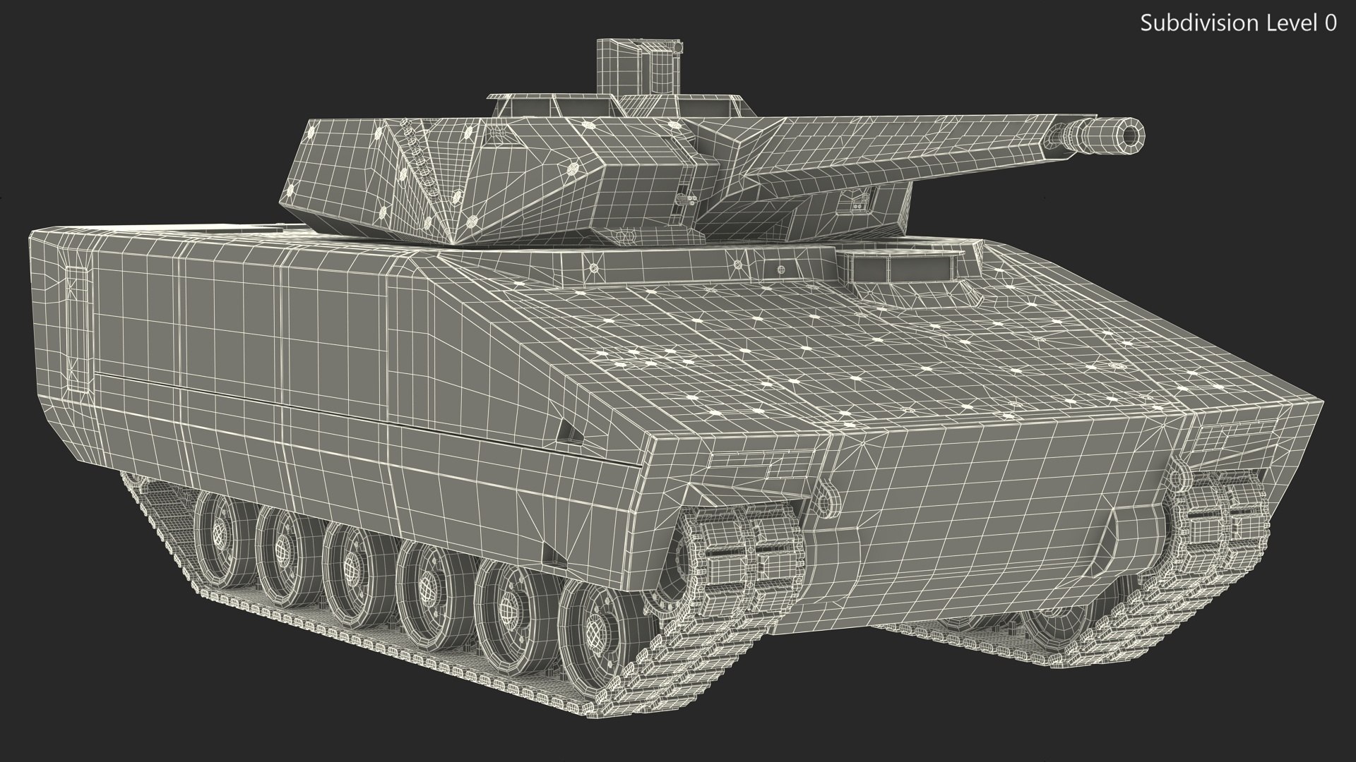 3D Model New Generation Tracked Infantry Fighting Vehicle Rigged ...