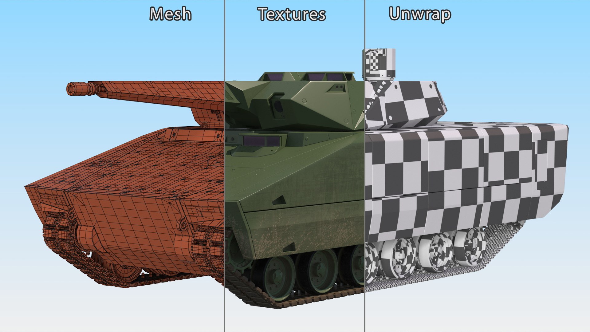 3D Model New Generation Tracked Infantry Fighting Vehicle Rigged ...