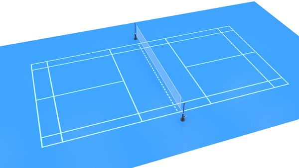 modelo 3d Cancha de badminton - TurboSquid 1728886