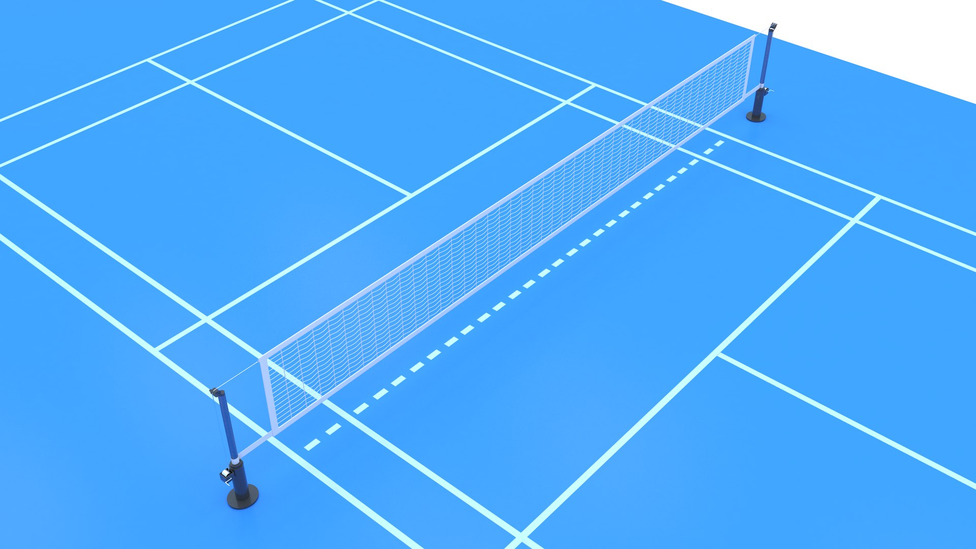 3D Badminton Court - TurboSquid 1728886